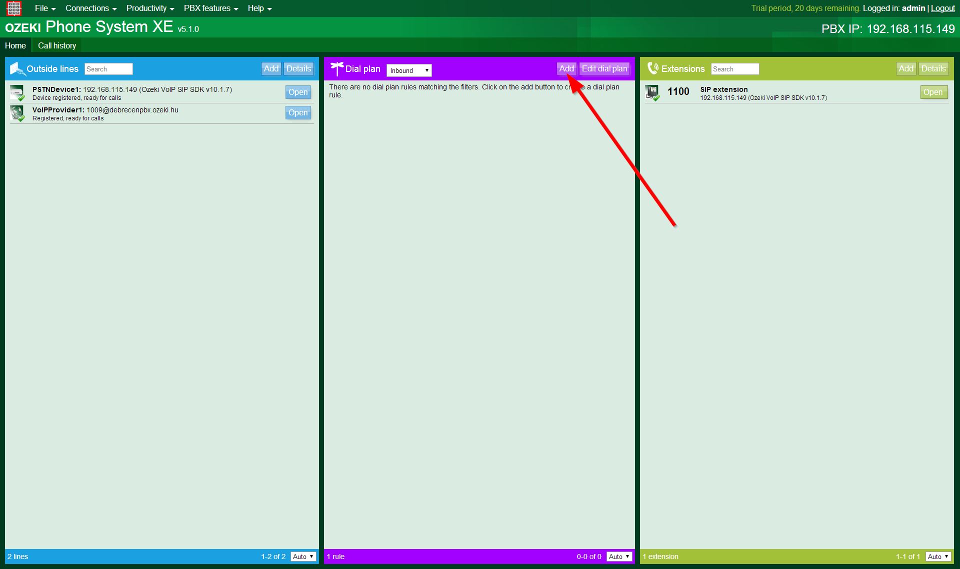 How to setup call routing for Inbound calls in Ozeki Phone System PBX